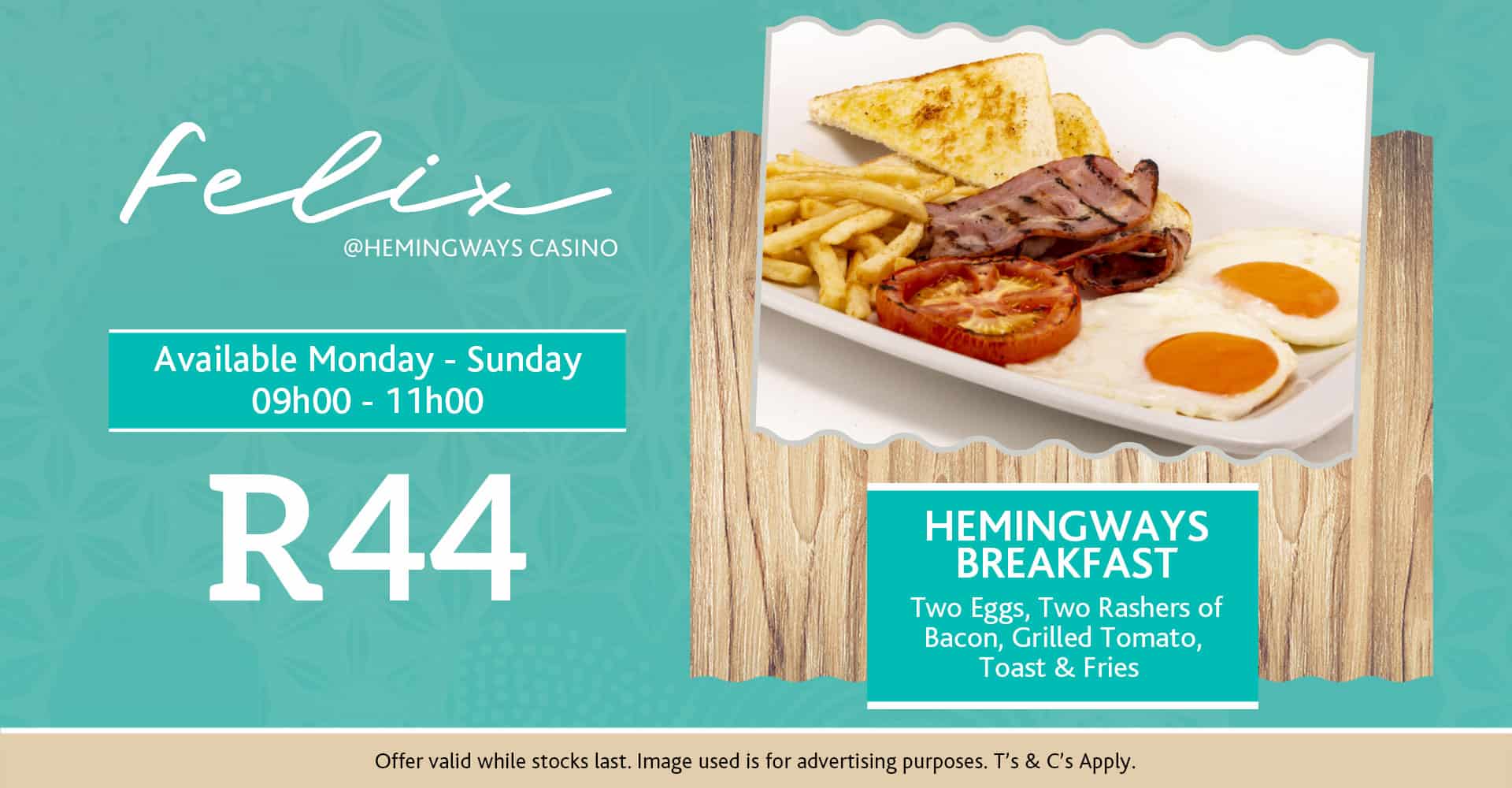 Hemingways Breakfast Special - Hemingways Casino