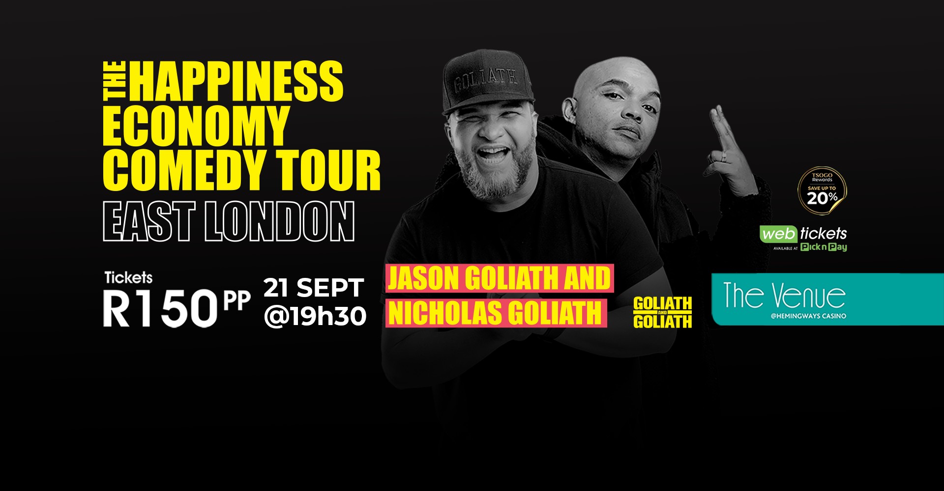 The Happiness Economy Comedy Tour - Hemingways Casino